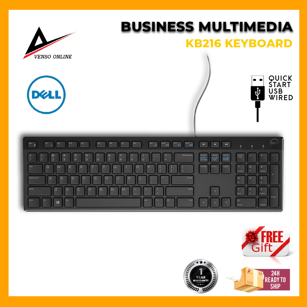 Dell Multimedia Keyboard KB216 (US ENGLISH) - Original (Double Bubble ...