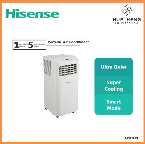 Hisense 1HP / 1.5HP Portable Air Conditioner AP09KVG / AP12NXG | Lazada