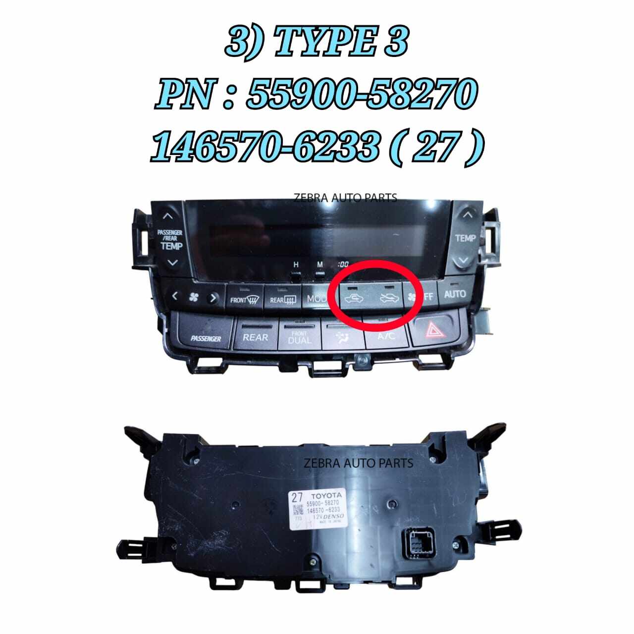 🇯🇵🇯🇵 Aircond Controller Toyota Alphard Vellfire ANH20 2008 - 2015 Air ...