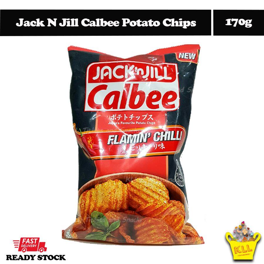 Jack N Jill Calbee Potato Chips Salted / BBQ / Flaming Chili 170g | Lazada