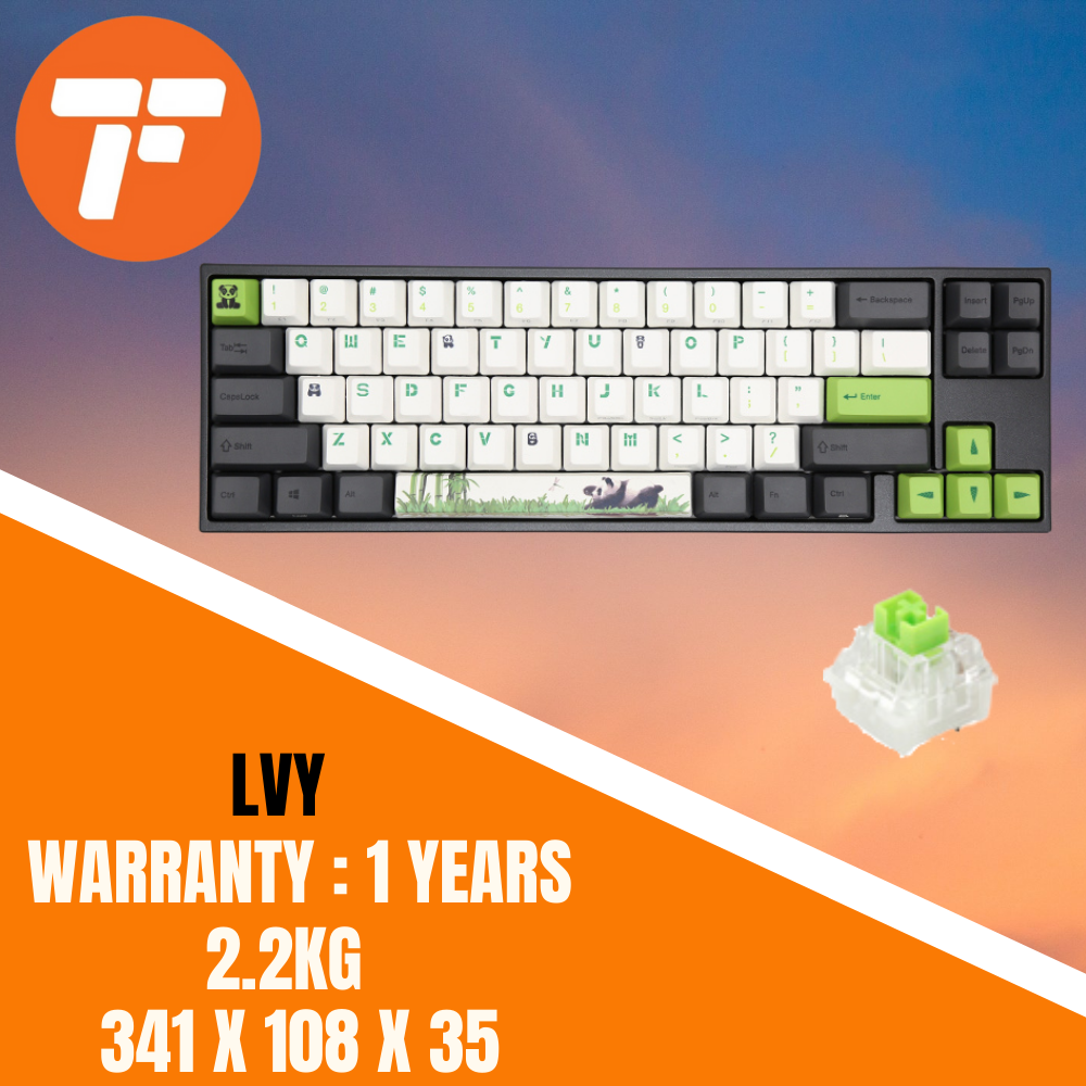 Flexi Tech Ducky Varmilo Miya Pro Panda V2 Mechanical Keyboard 65 Pbt