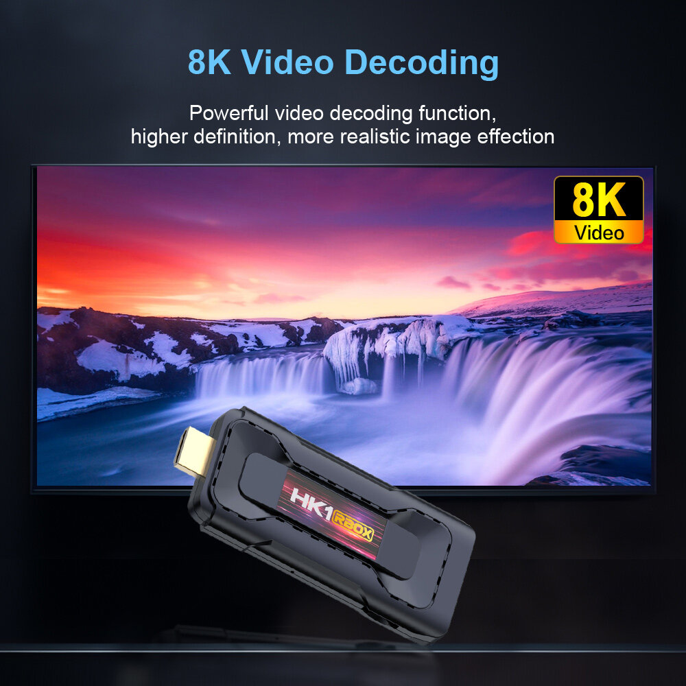 ZDSSY HK1 RBOX D8 TV Stick Android 13 RK3528 8K Video Decocding 4GB 32GB AndoirdTV OS WIFI6 BT5 ...
