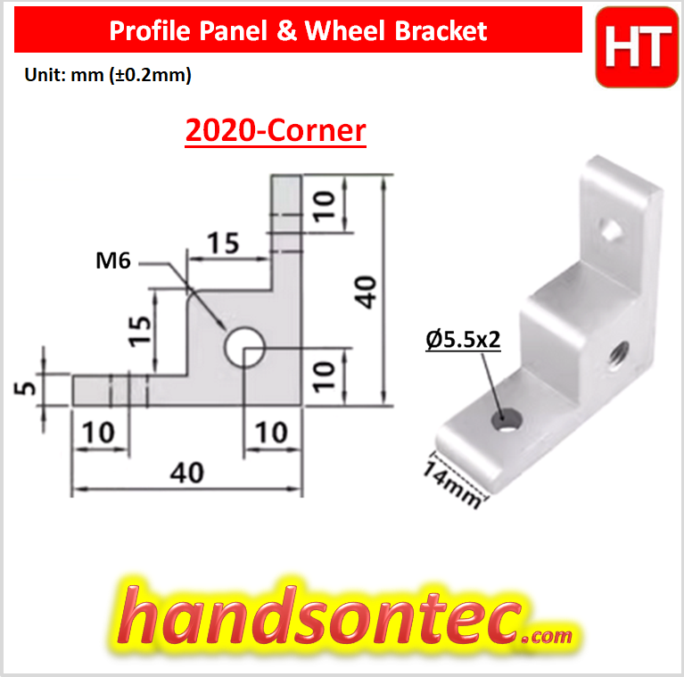 Panel/Feet Right Angle Bracket for 2020/3030 Aluminum Profile | Lazada