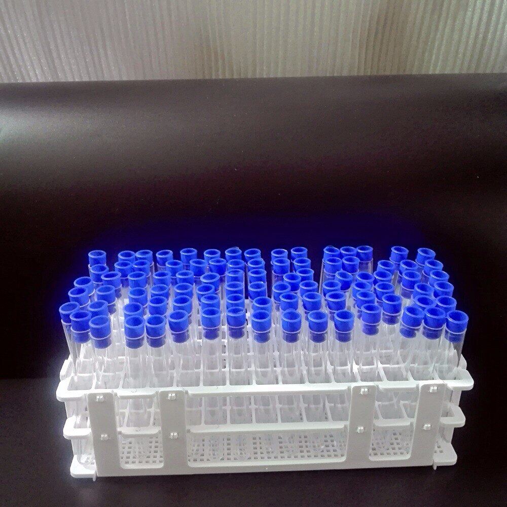 100 piece laboratory Test Tubes 13x100 mm(8ml) ,with 1 piece tube rack ...