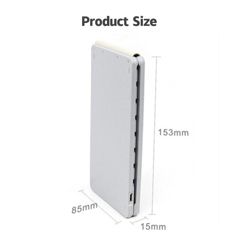 J-cube Portable Bluetooth Keyboard, Mini Foldable Wireless Keyboard for ...