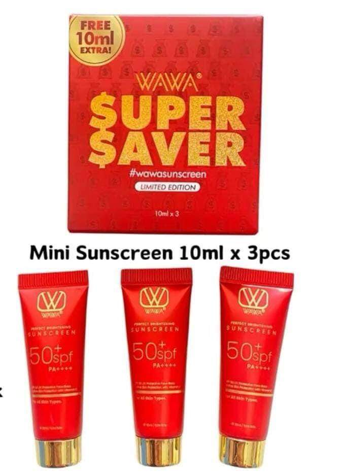 WAWA SUPER SAVER SUNSCREEN 10ML X 3 | Lazada