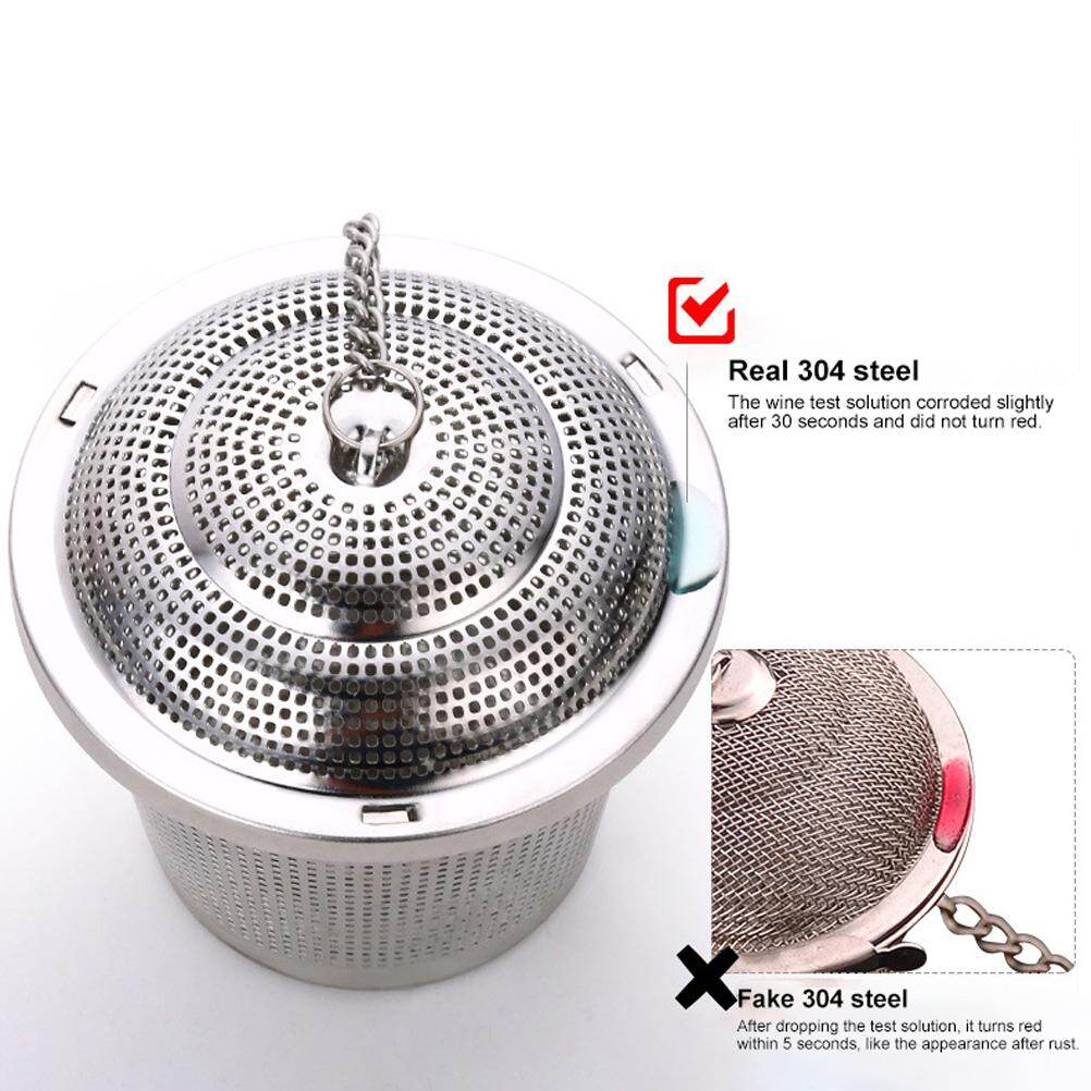 Stainless Steel Seasoning Ball Tea Strainer Cooking Infuser for Kitchen ...