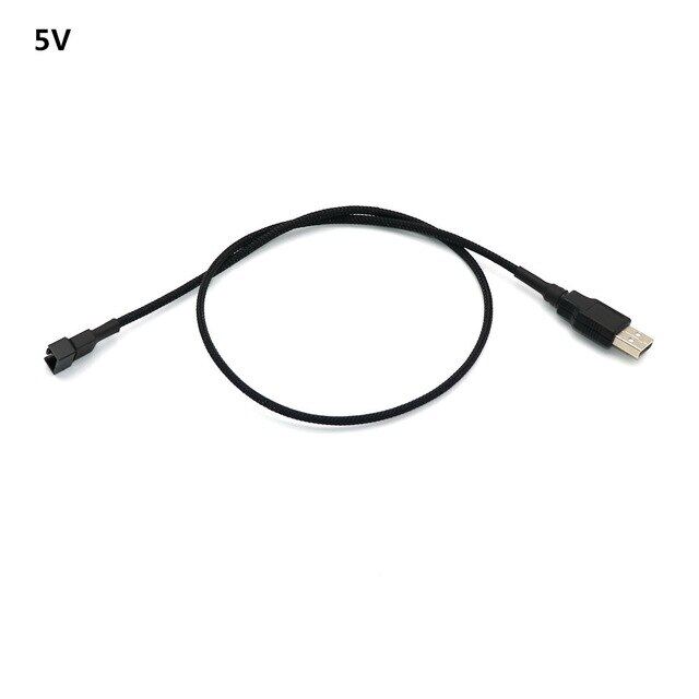 Y Splitter Usb Fan Adapter Cable Speed 5v 12v Step-Up Usb To Fan Dual ...
