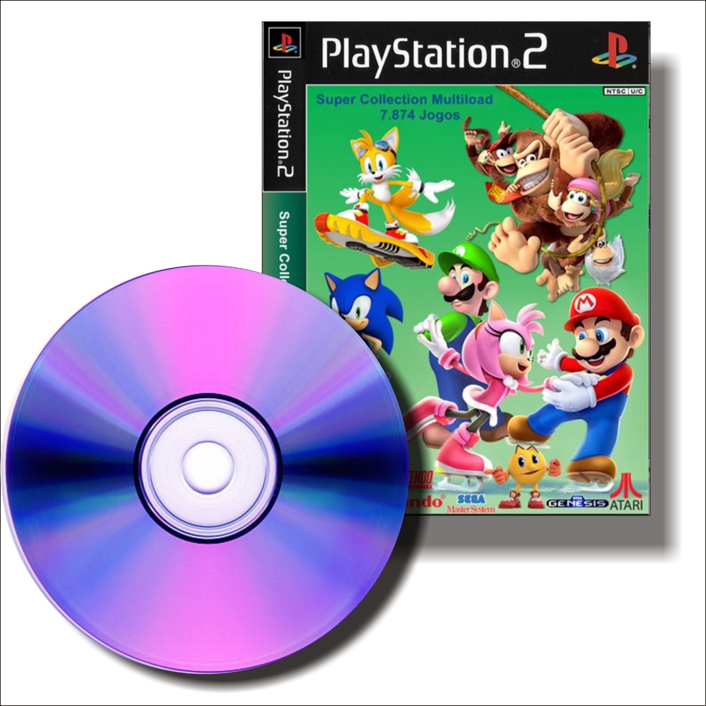 PS2 Game - Super Collection Multiload 7874 Games | Lazada