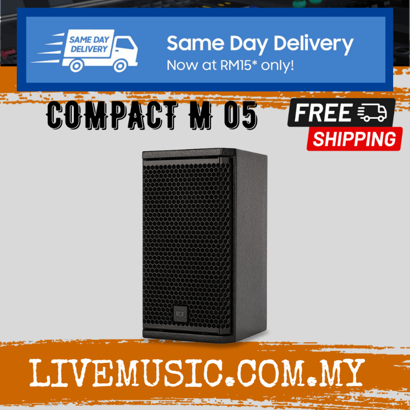 RCF COMPACT M 05 Passive 2-Way Speaker - Black / White ( COMPACTM05 / M05 ) | Lazada