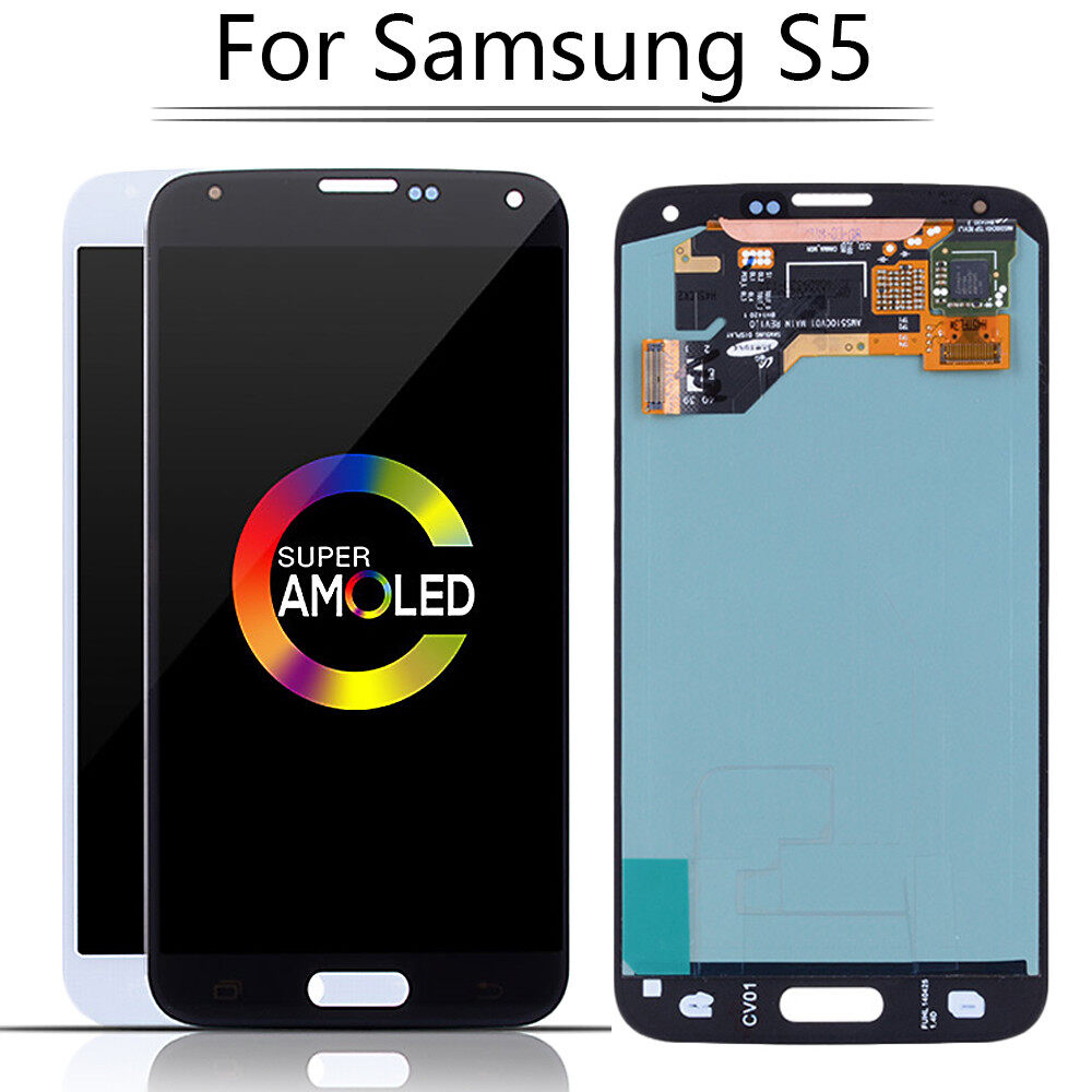 Original 5.1 "S5 LCD Super ดิสเพลย์ AMOLED สำหรับ SAMSUNG Galaxy S5 ...