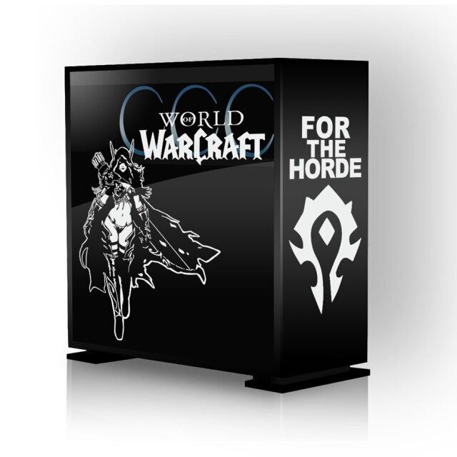 World Of Warcraft Gaming PC Case Stickers ATX Mid Computer Glass Skin ...