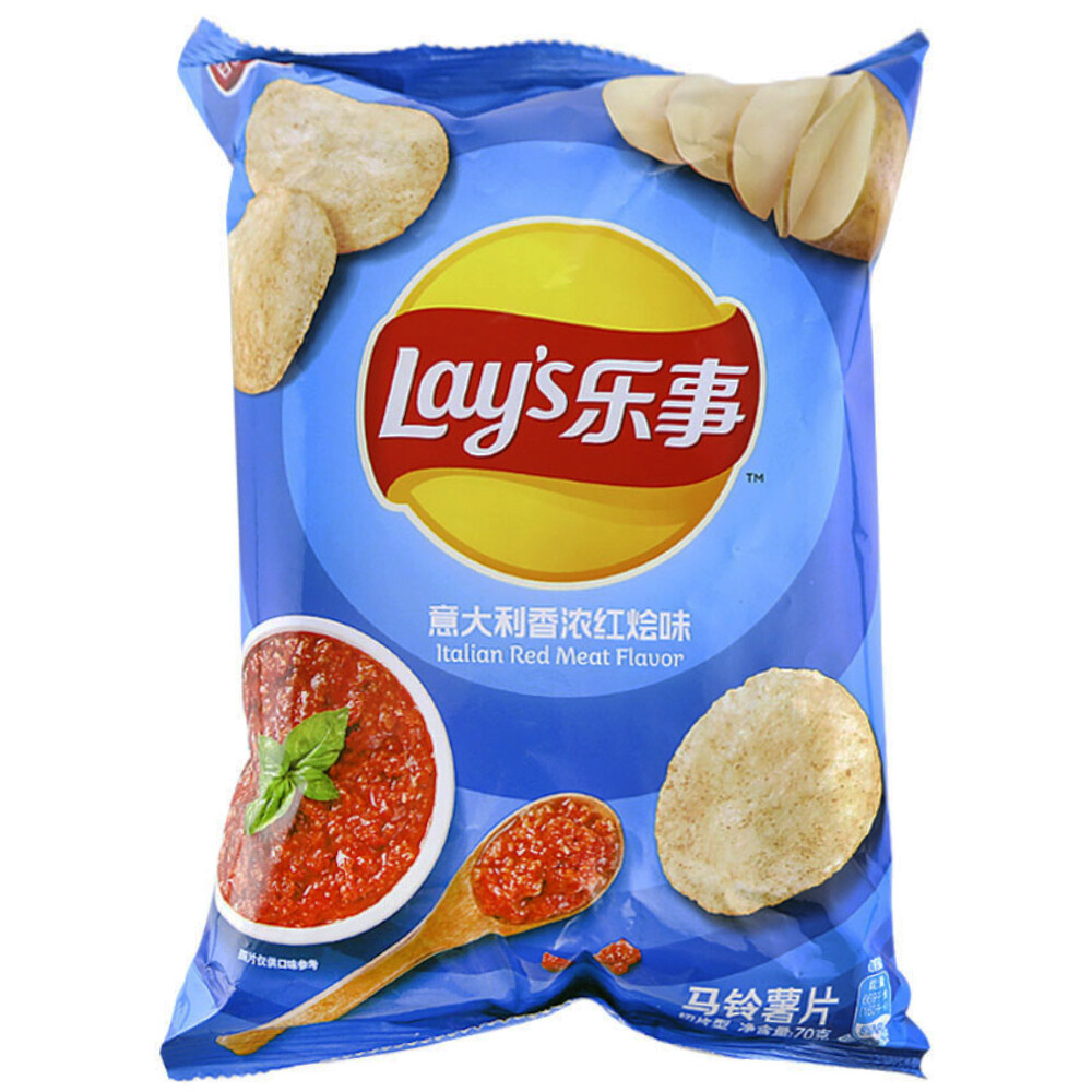 Lay's Italian Red Meat Flavor 樂事義大利香浓红烩味 12g | Lazada
