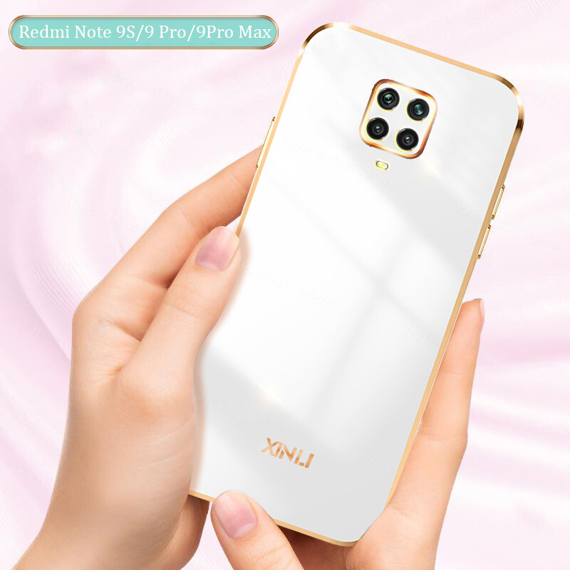 For Redmi Note 9S/Note 9 Pro/Note 9 Pro Max Phone Case Straight Edge ...