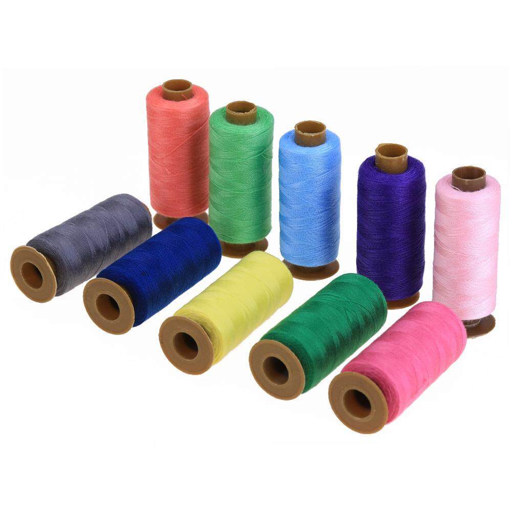 24 Roll 500 Yards Colorful Durable Hand Stitch Cotton Line Sewing ...