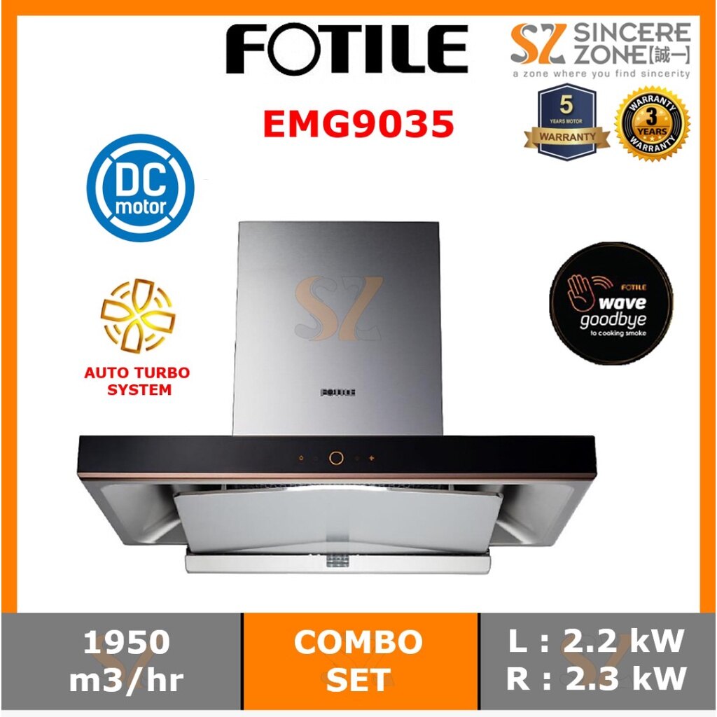 Fotile Hood EMG9035 and Electric Hobs EEG75201 with Conceal Ducting ...