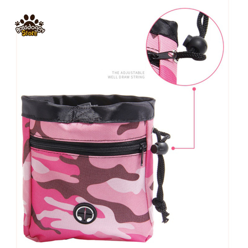 Pet Dog Treat Bag Drawstring 600d Oxford Cloth Training Waist Bag Food ...