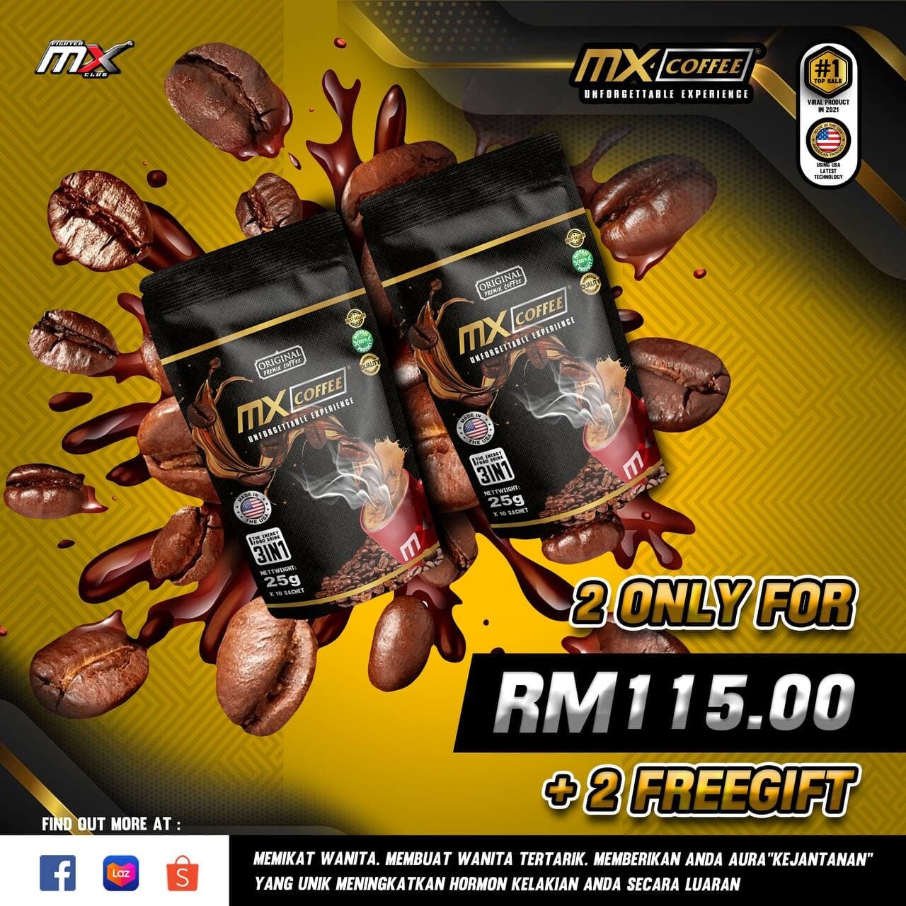 【READY STOCK】MAX KOPI / KOPI MAX COFFEE ORIGINAL WITH QR CODE / KOPI ...