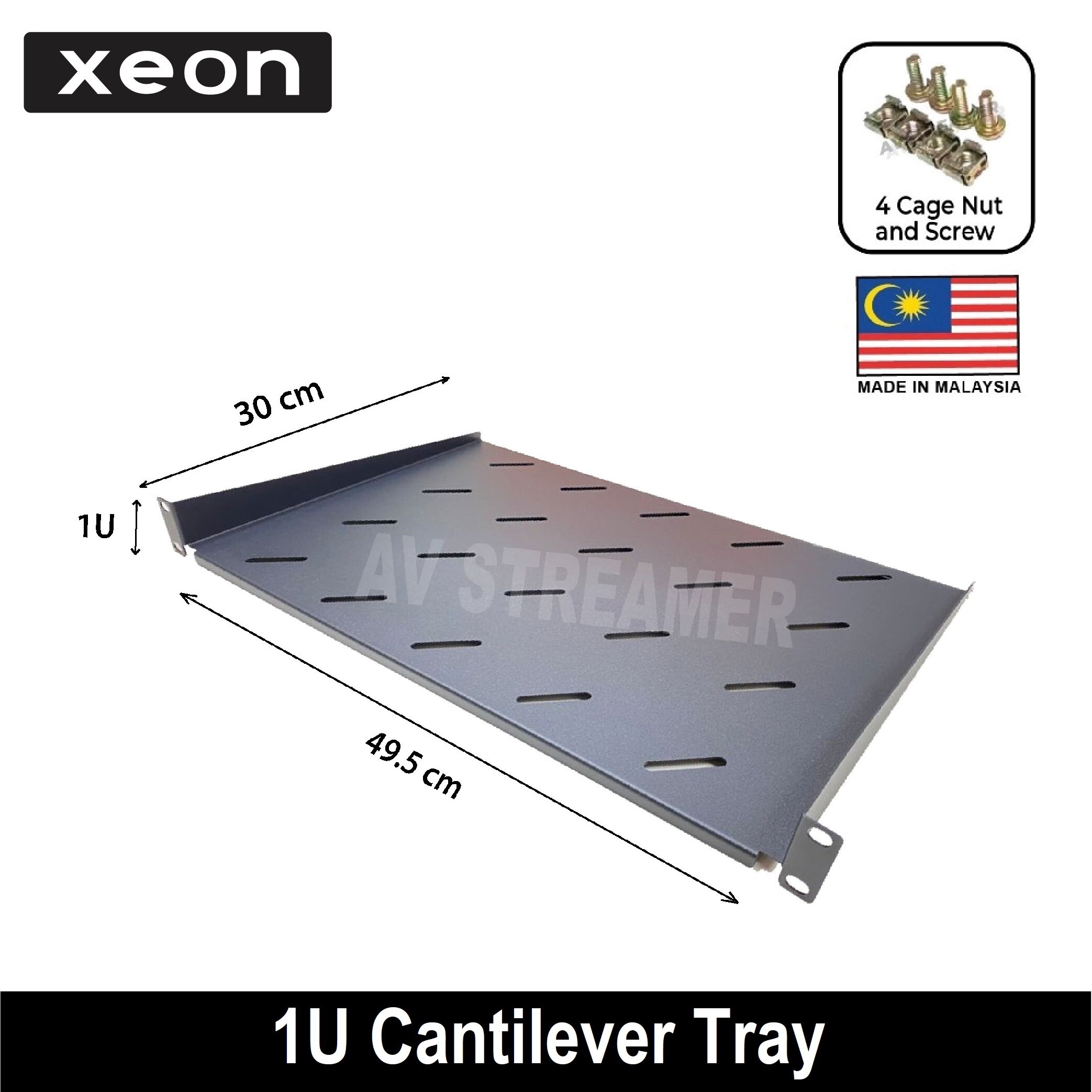 1U / 2U Cantilever Tray for Server Wall Mount Rack | Lazada