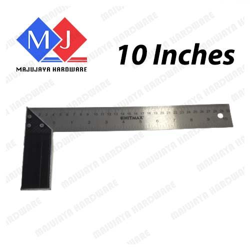 HITMAX Steel Carpenter Square Scale Ruler Try Square Pembaris Besi L ...