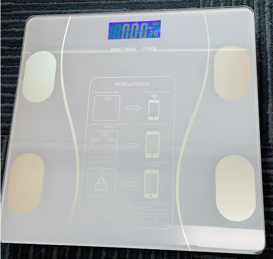 Bluetooth Smart Fat Scale Penimbang Smart Weight Scale English LCD ...