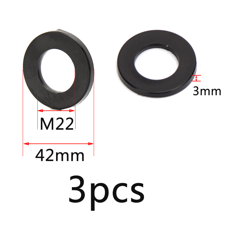 Black Nylon Washer Flat Gasket Hard Material M2 M2.5 M3 M4 M5 M6 M8 M10 ...