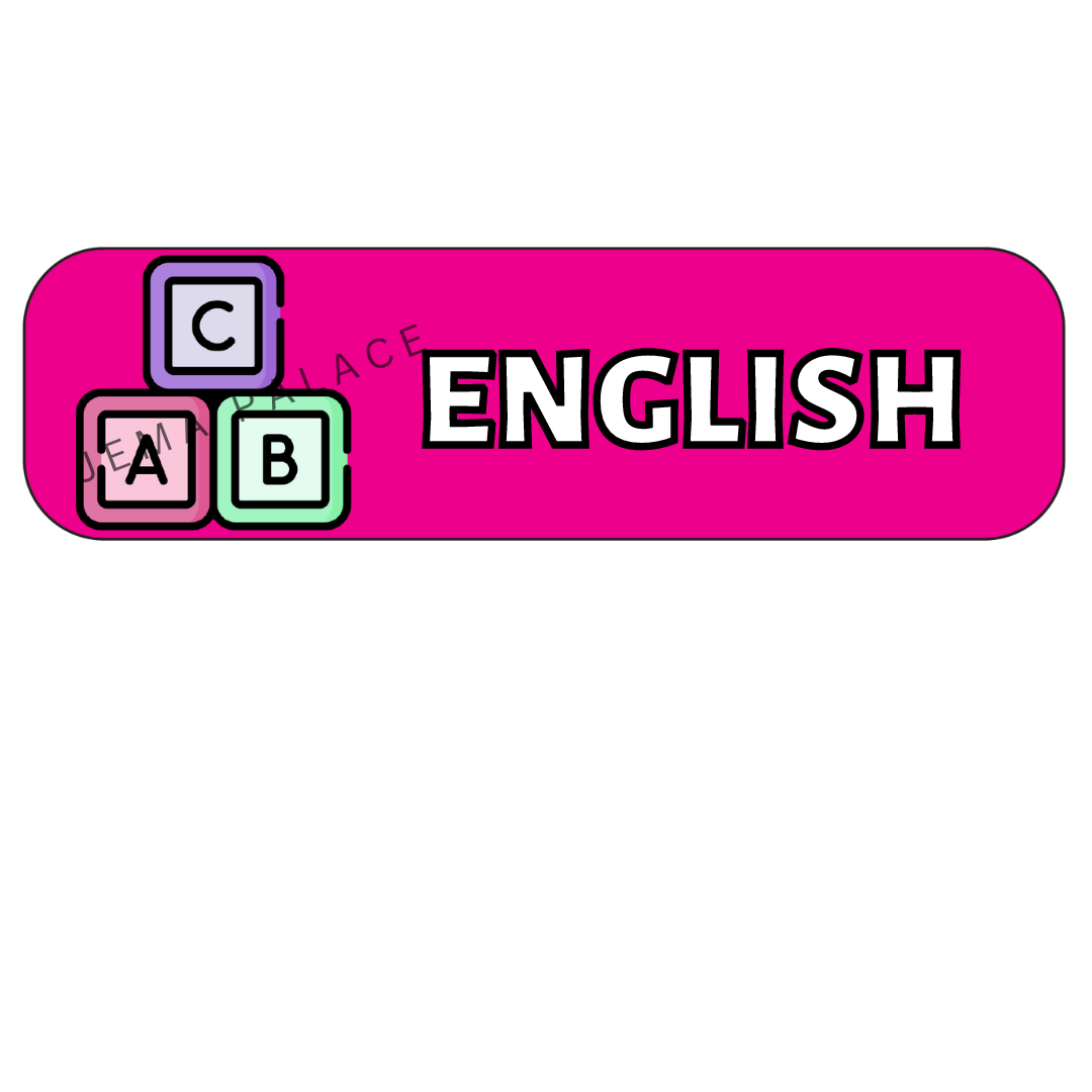 1pcs Sticker Subjek Sekolah Label Subjek Sekolah Rendah Buku Latihan Pelekat Tampal Book 