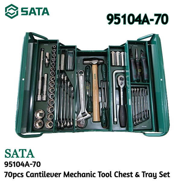 SATA [ 95104A-70 ] - 70pcs Cantilever Mechanic Tool Chest & Tray Set ...