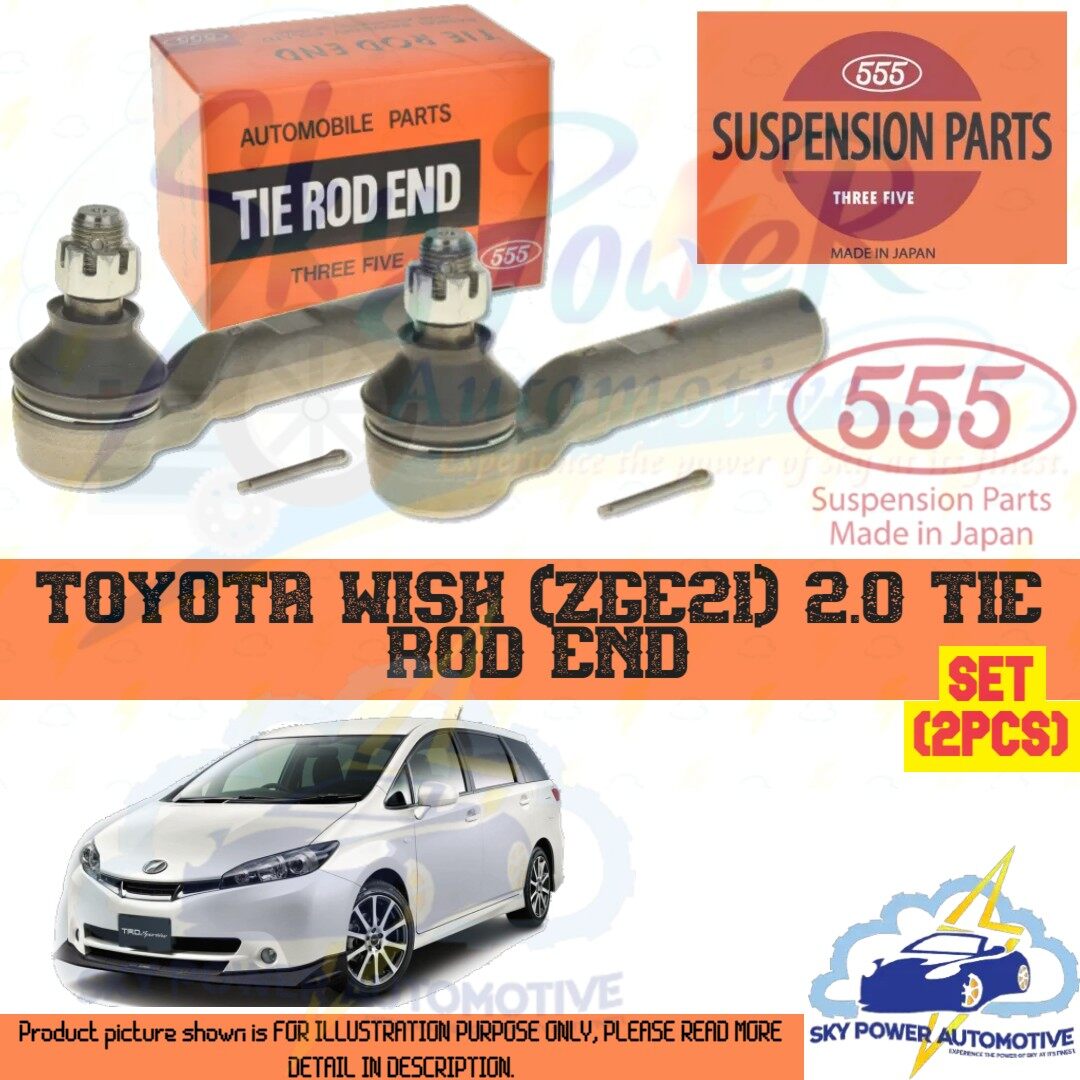 TOYOTA WISH (ZGE21) 2.0 555 JAPAN BRAND STEERING TIE ROD END (SET 2PCS ...