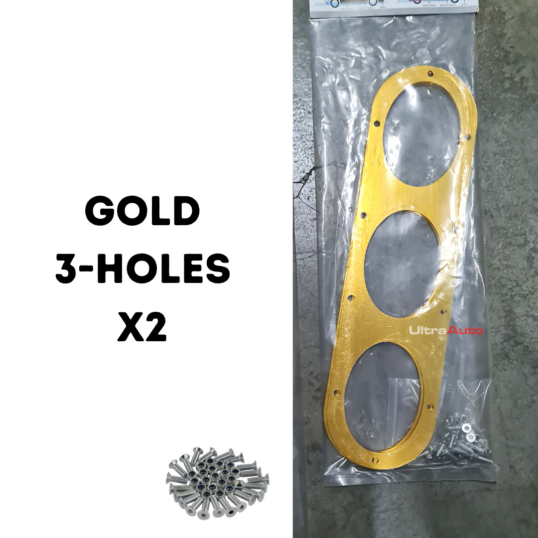 Universal Diffuser 3/6/8 Holes 16 Triangles Rear Bumper Air Diversion ...