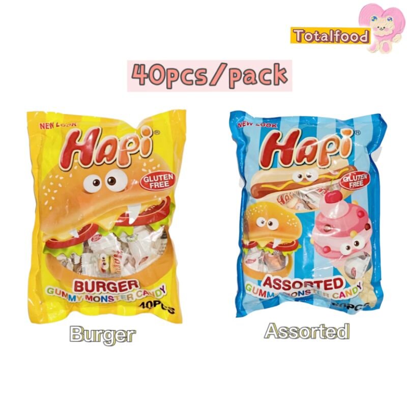 HAPI BURGER ASSORTED GUMMY MONSTER CANDY 40pcs | Lazada