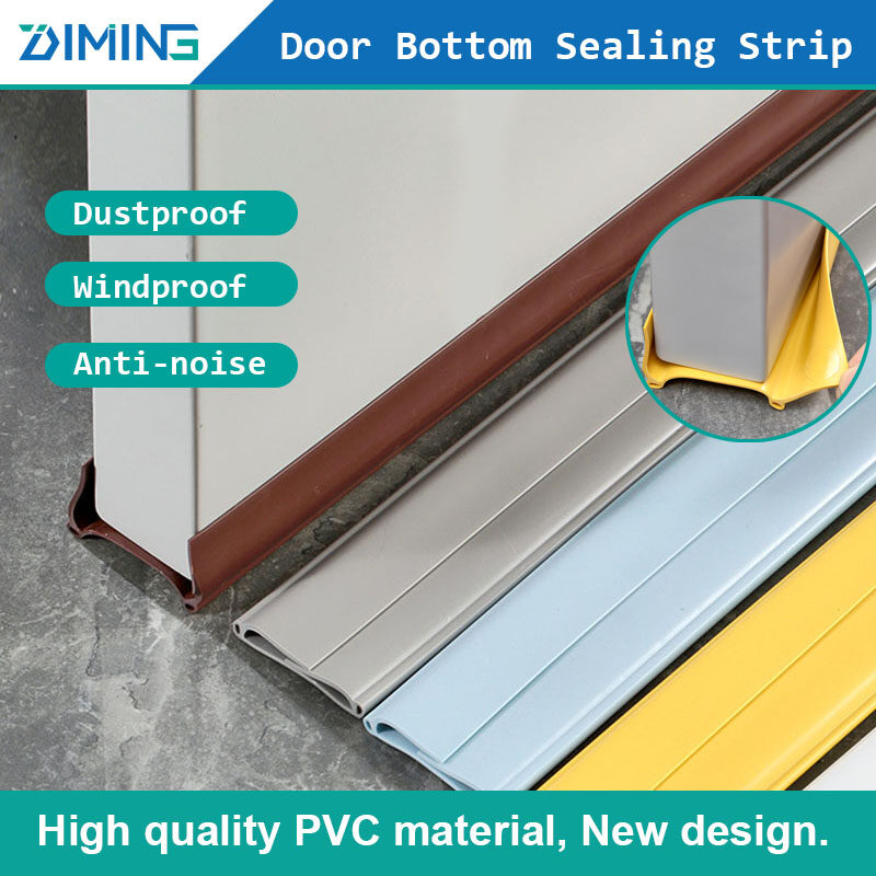 95CM Long Flexible Door Bottom Sealing Twin Draft Dodger Guard Silicone ...