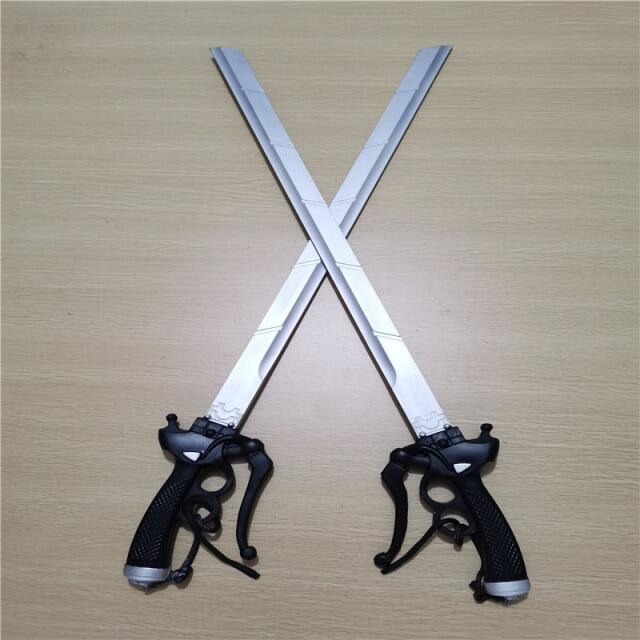 Cosplay Attack On Titan Mikasa Double Ackerman Sword Prop Weapon Role ...