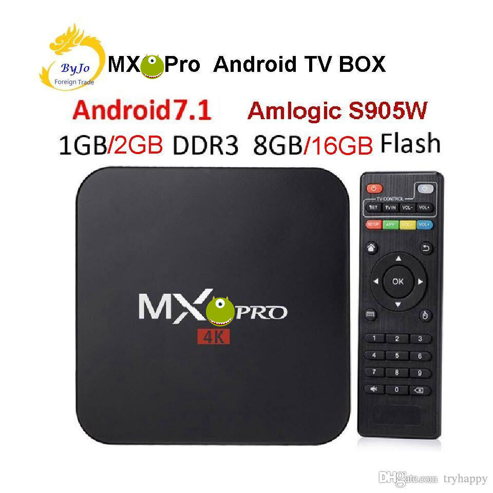 MX Pro 4 พันกล่องทีวีamlogic s905w Quad Core 1 กรัม 8 กรัมหรือ 2 กรัม ...