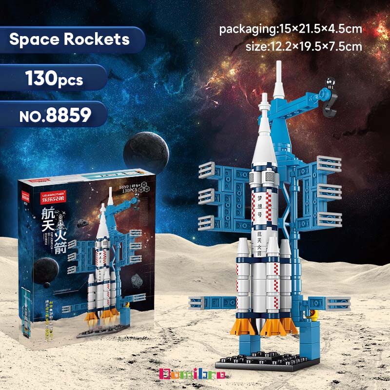 Mini Space Set Building Blocks Space Shuttle/Space Rockets 3D Model ...