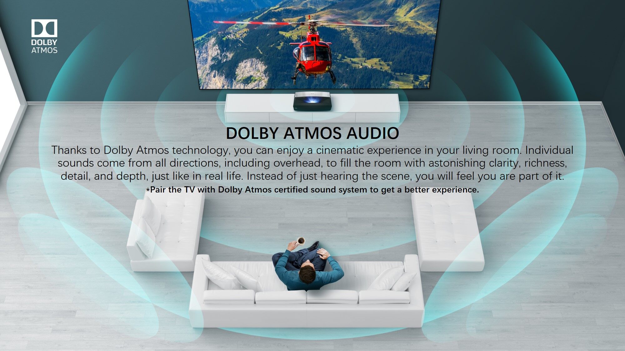 HISENSE 100 inch 4K UHD Smart Laser TV 100L5F CONSOLE TV | Lazada