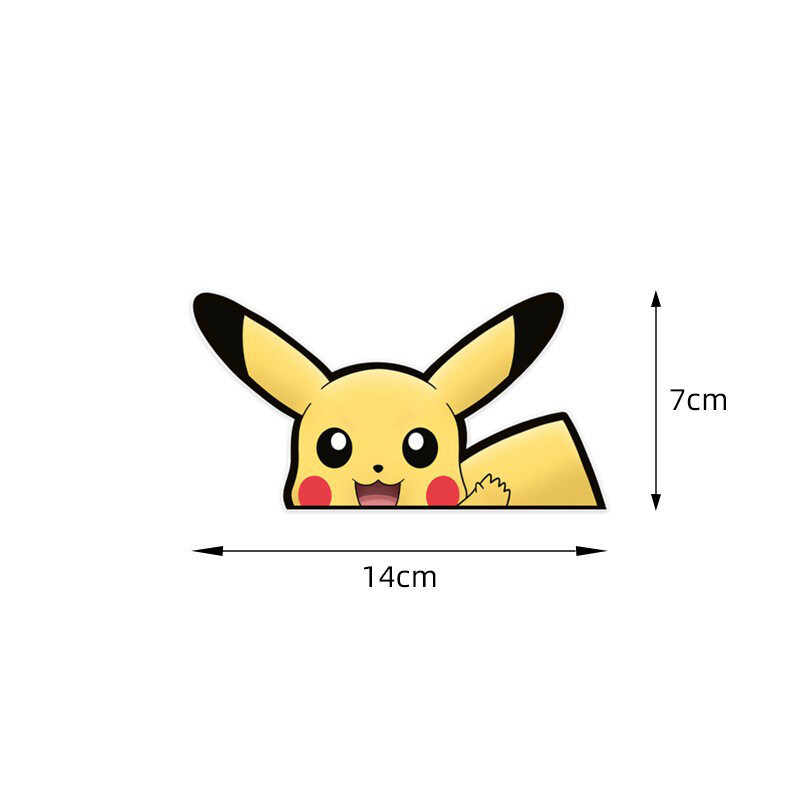 EasyMoGo Creative Bumper Car Stickers, Pikachu And Bulbaseed Pokémon ...