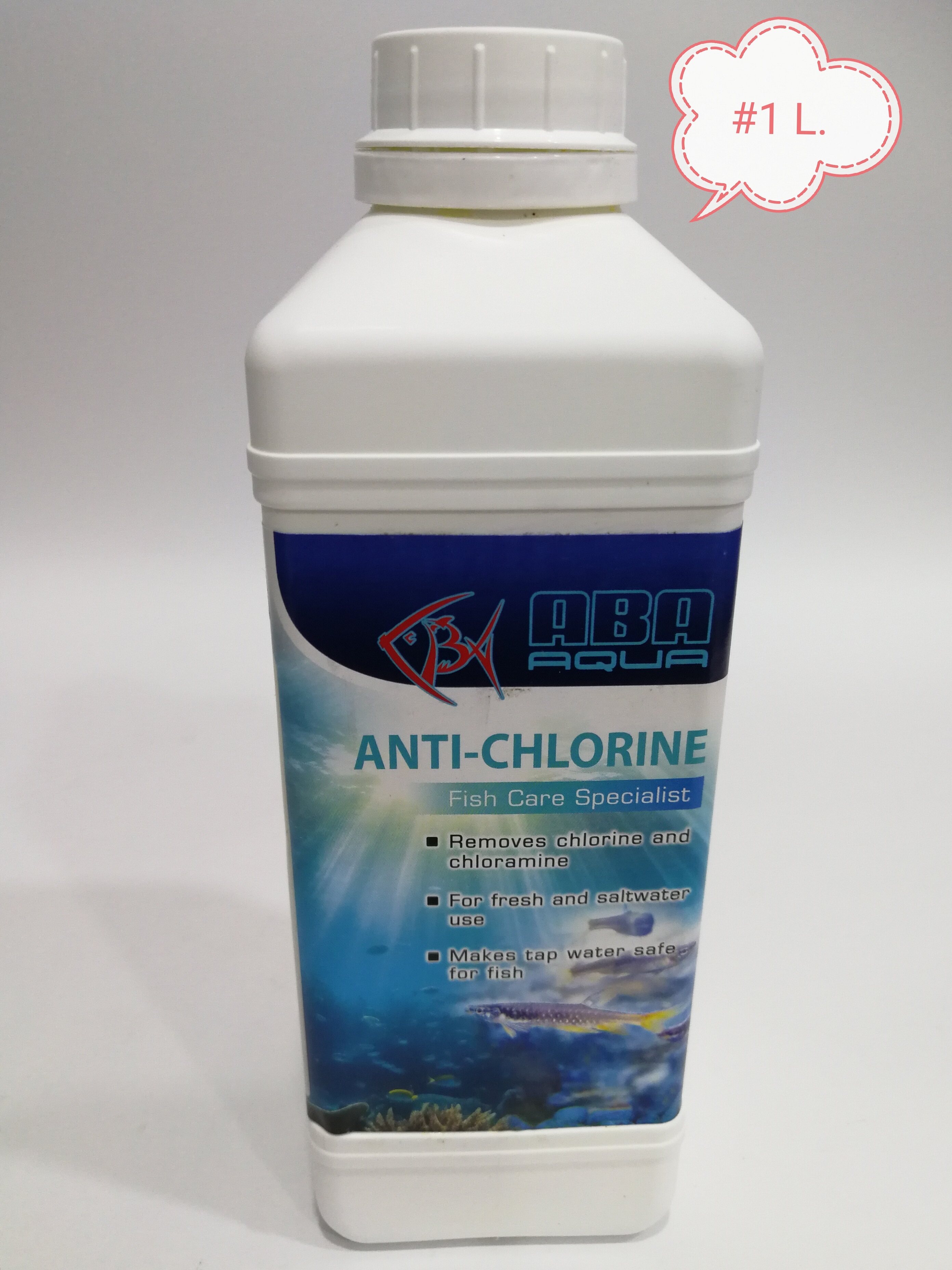 Aba Aqua Anti-Chlorine 1Litre Fish Aquarium Anti Chlorine Ikan Akuarium ...