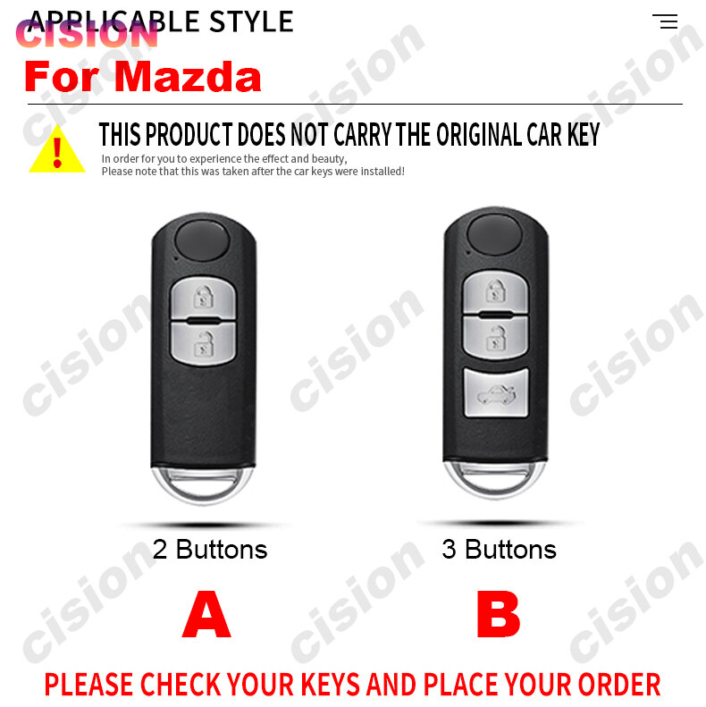 TPU Smart Key Cover Remote Fob เชลล์พวงกุญแจสำหรับ Mazda 2 3 5 6 Demio Axela Atenza CX3 CX4 CX5 ...