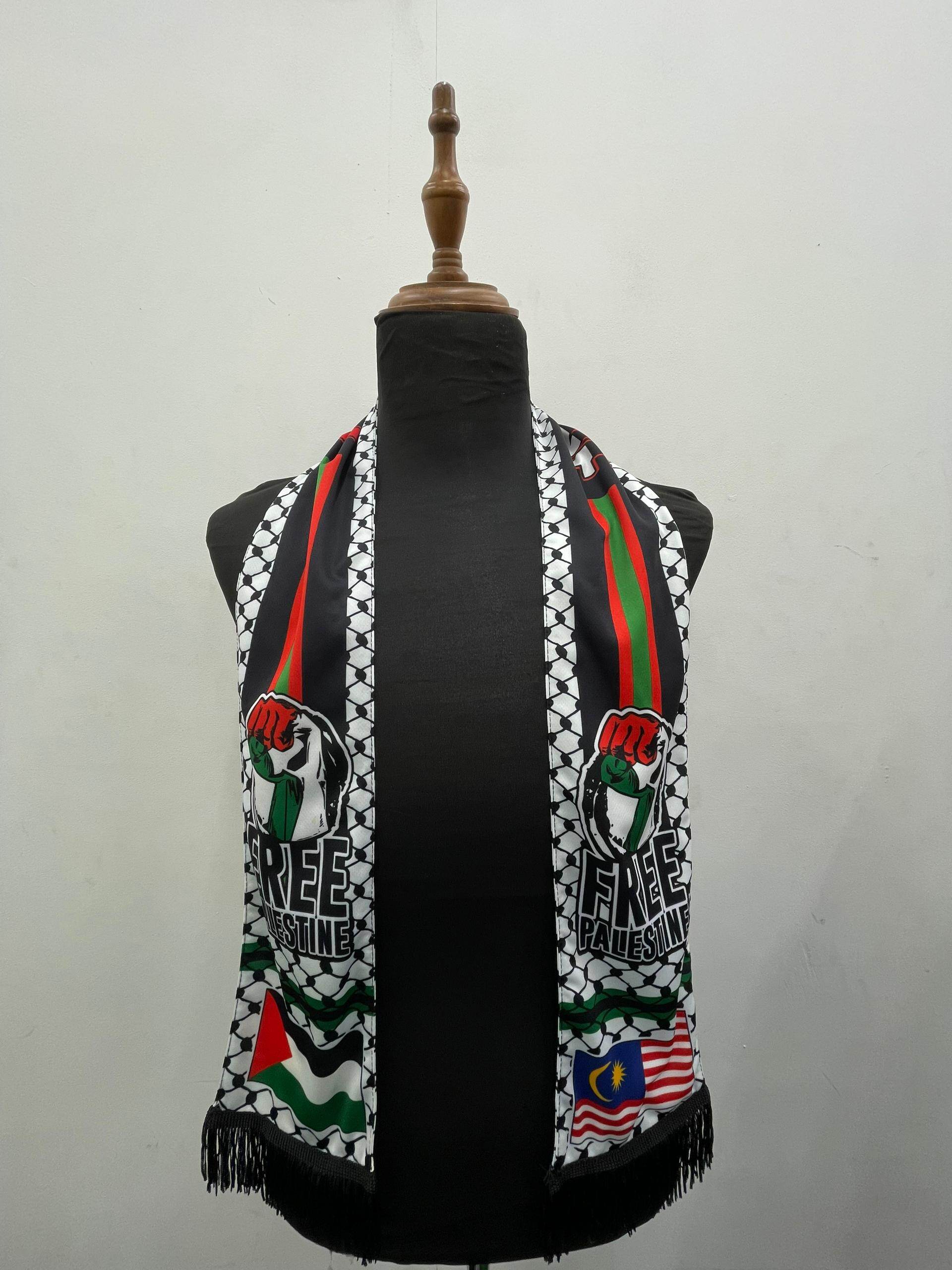 READY STOCK MAFLA Mafela Muffler Scarf Palestin Malaysia Tali Ikat ...