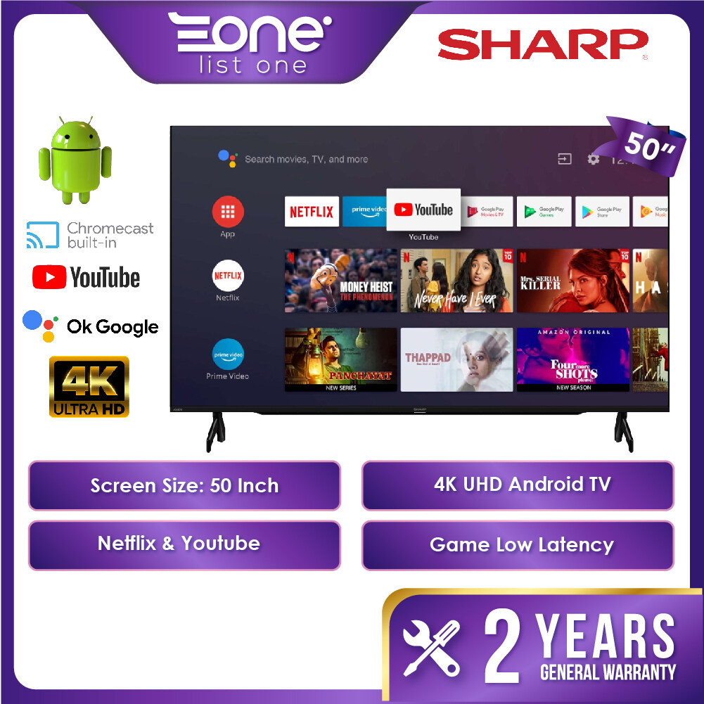【24H Ship Out】Sharp 50 Inch AQUOS Full HD Google TV 2TC50EG1X (New ...