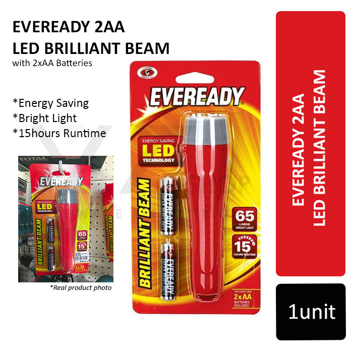 Eveready LED Brilliant Beam / Torchlight (Include Battery - AA / D ...