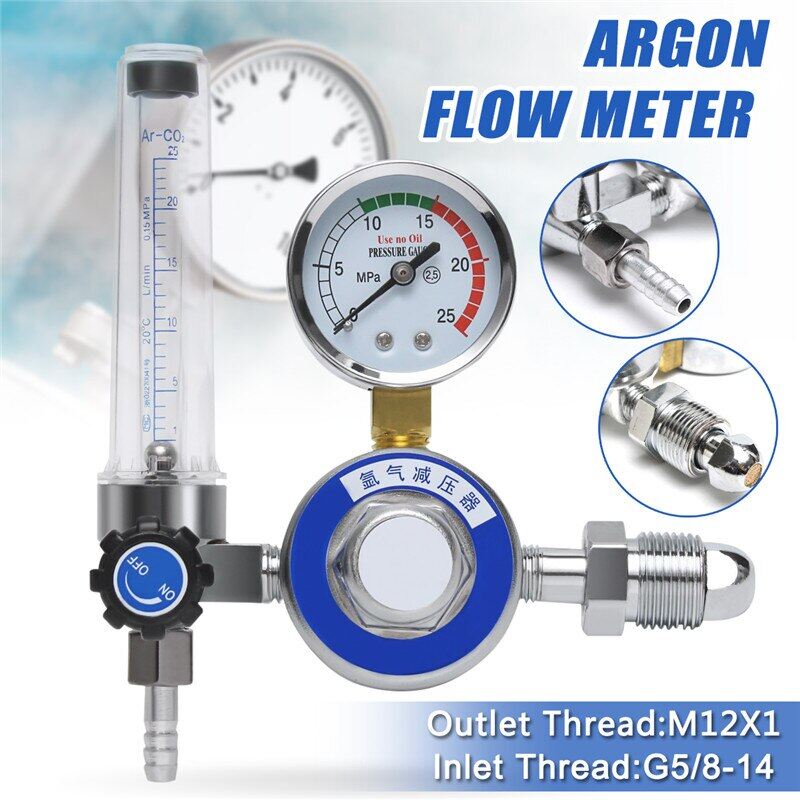 AR Reducer Pressure Gas Flowmeter 15mpa Argon CO2 Pressure Gas Flow ...