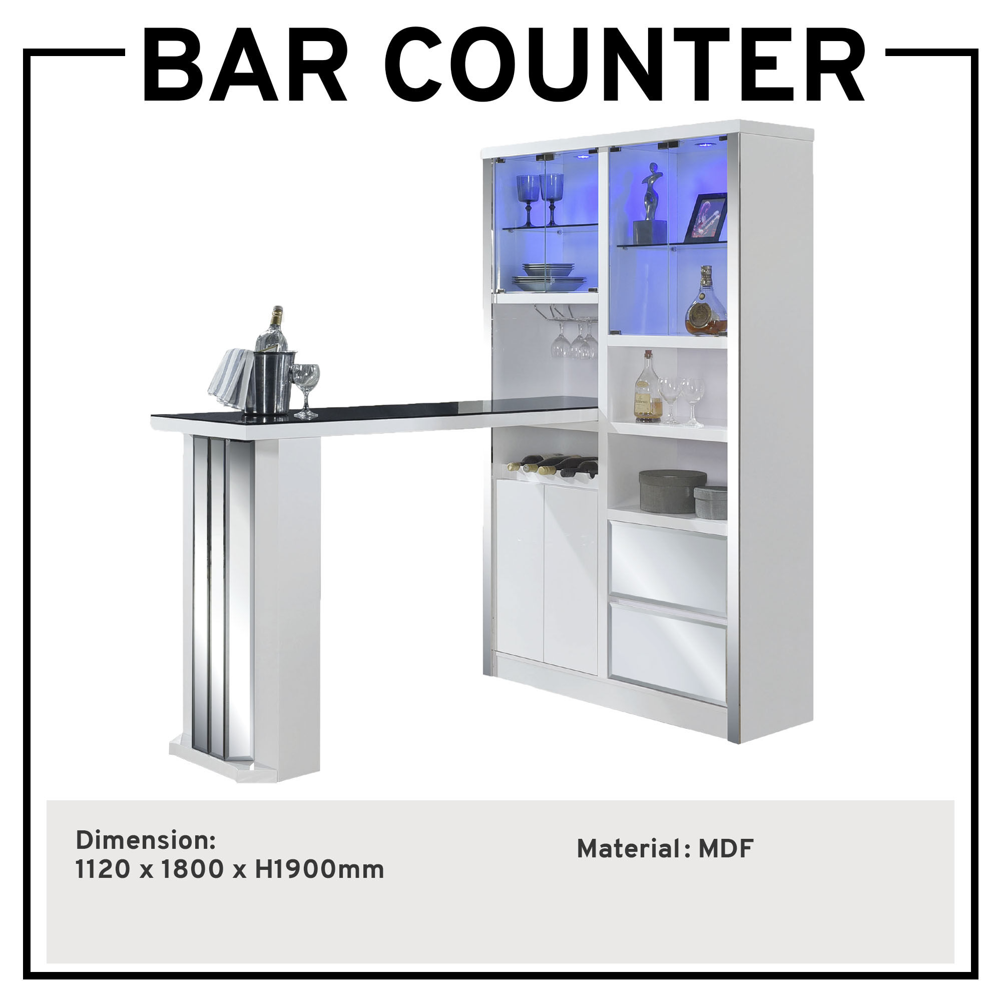 Bar Counter Partition Bar Table Wall Bar Counter Table Display Cabinet ...