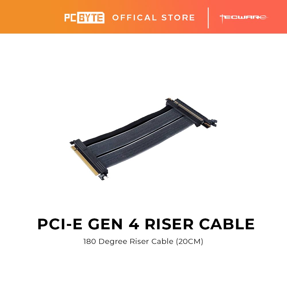 Tecware PCI-E Gen 4.0 180 Degree Riser Cable 20cm | Lazada
