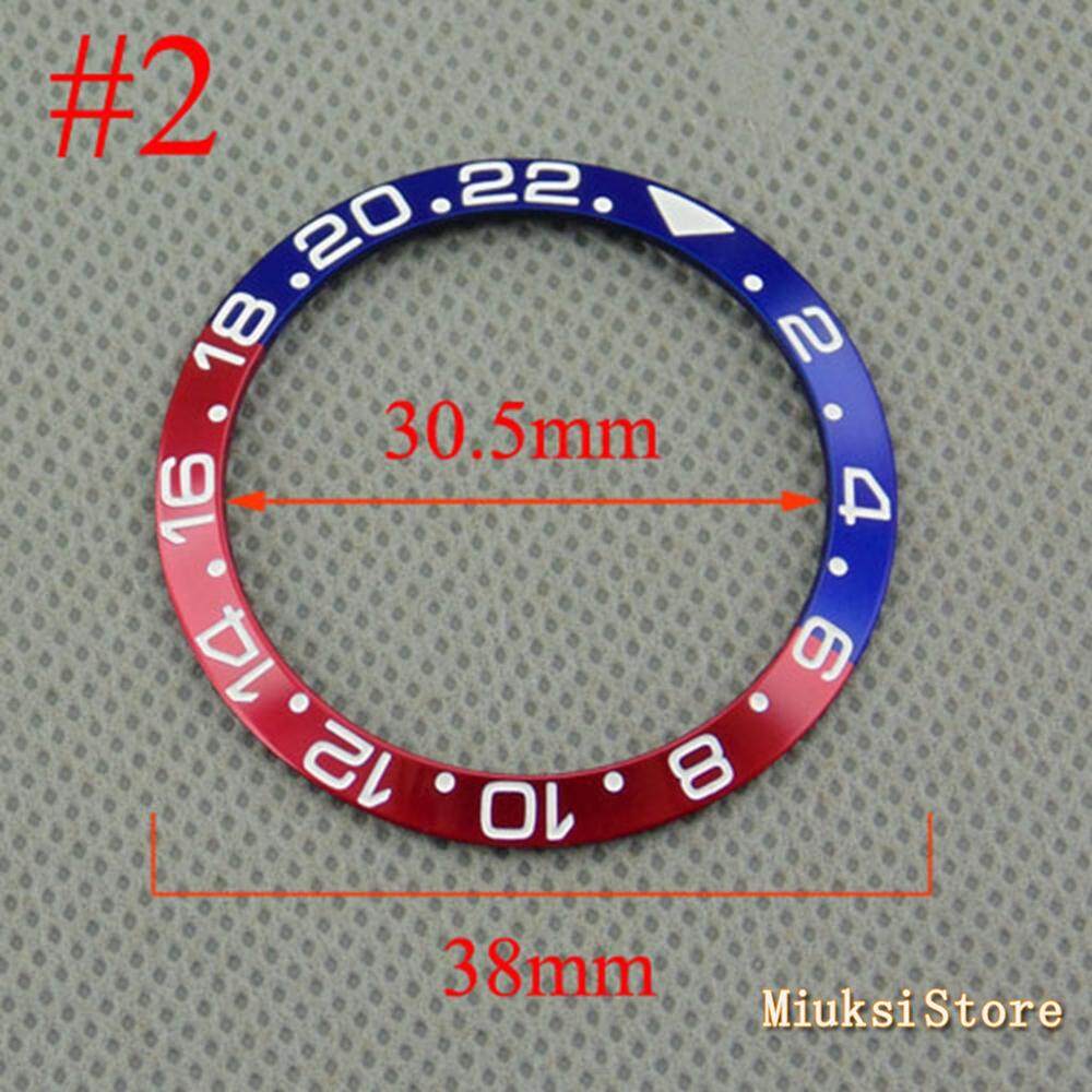 38Mm Black Blue White Green Ceramic/Titanium Bezel Insert For 40Mm ...