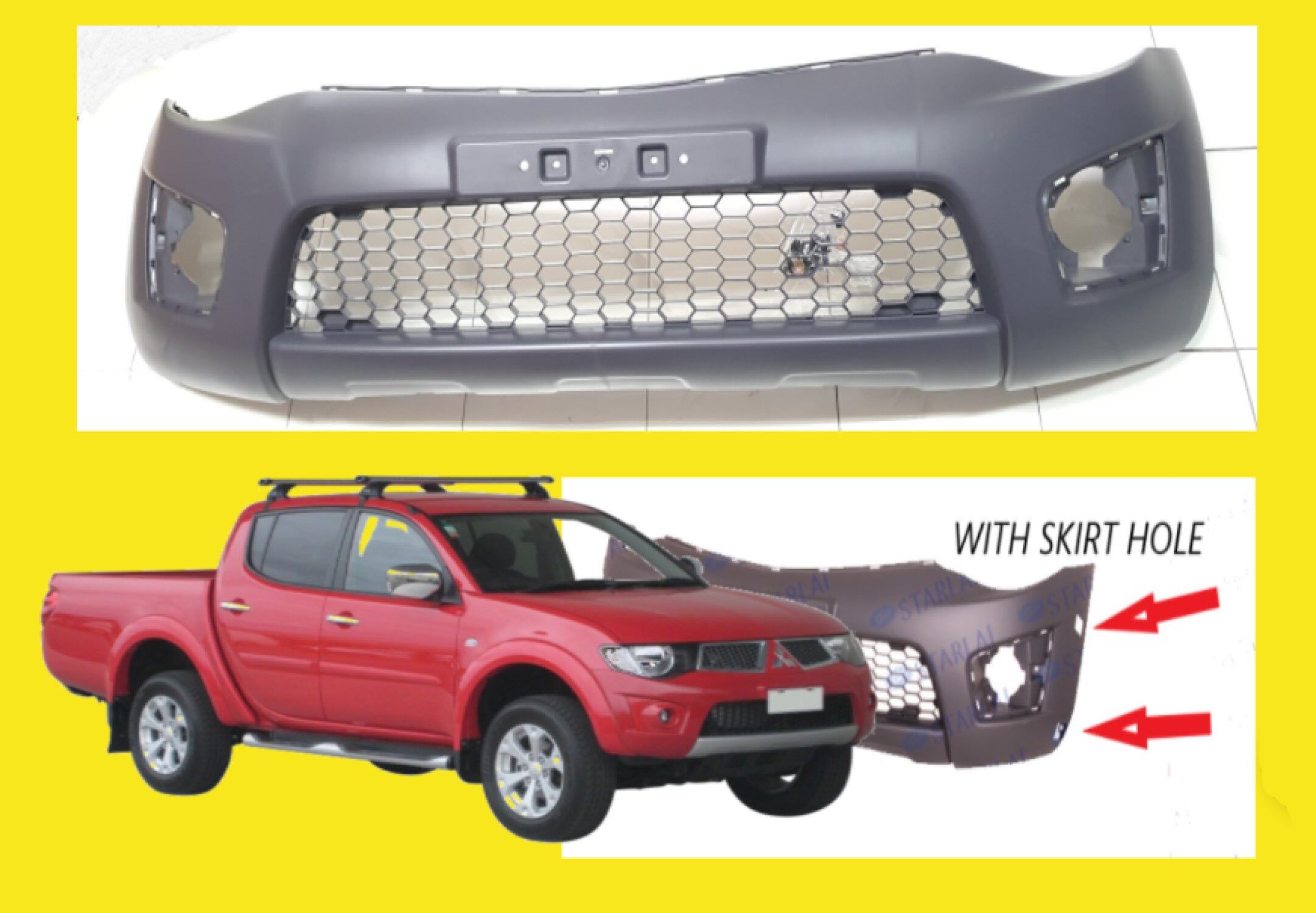 Mitsubishi Triton L200 4X4 KB4T 4WD 2009-2014Y Front Bumper | Lazada