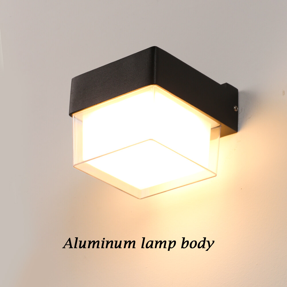 Modern Outdoor Wall Light IP65 Waterproof Black Led Wall Lamp Up Down ...