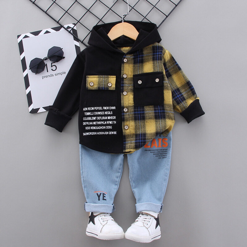 Autumn Kids Baby Boys Cotton Clothing Sets Toddler Infant Boy Top coat Long Sleeve Long Pants ...
