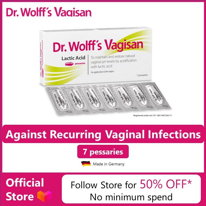 Dr. Wolff's Vagisan Lactic Acid Helps To Prevent Recurring Infections (7 Pessaries) | Lazada